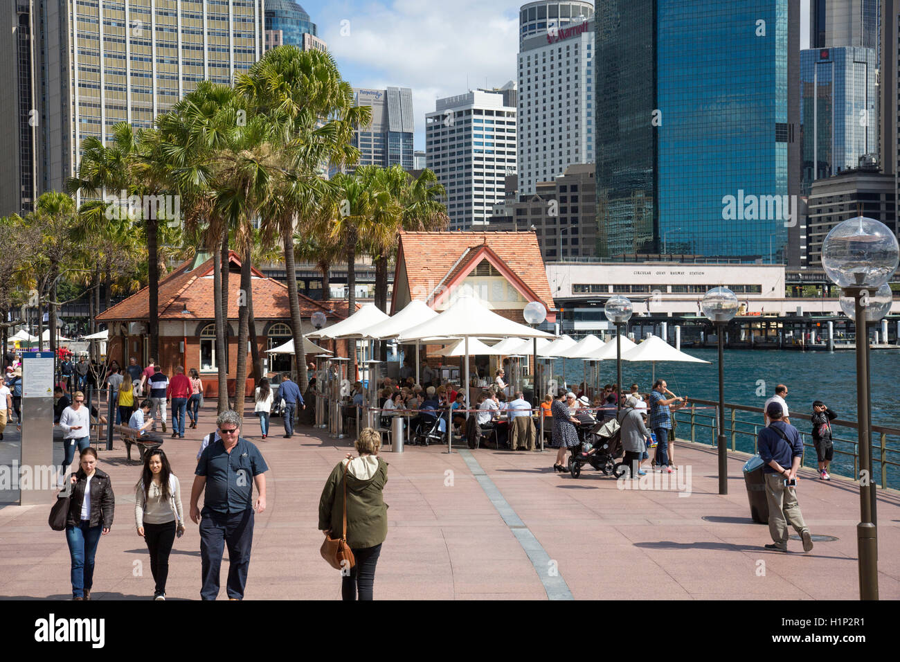 Circular Quay in Sydney city centre with shops,offices,cafes, popular ...