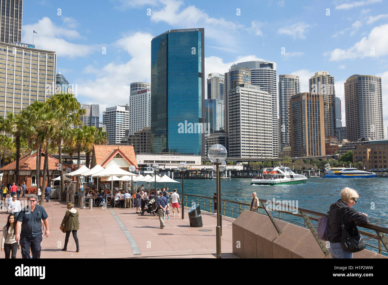 Circular Quay in Sydney city centre with shops,offices,cafes, popular ...