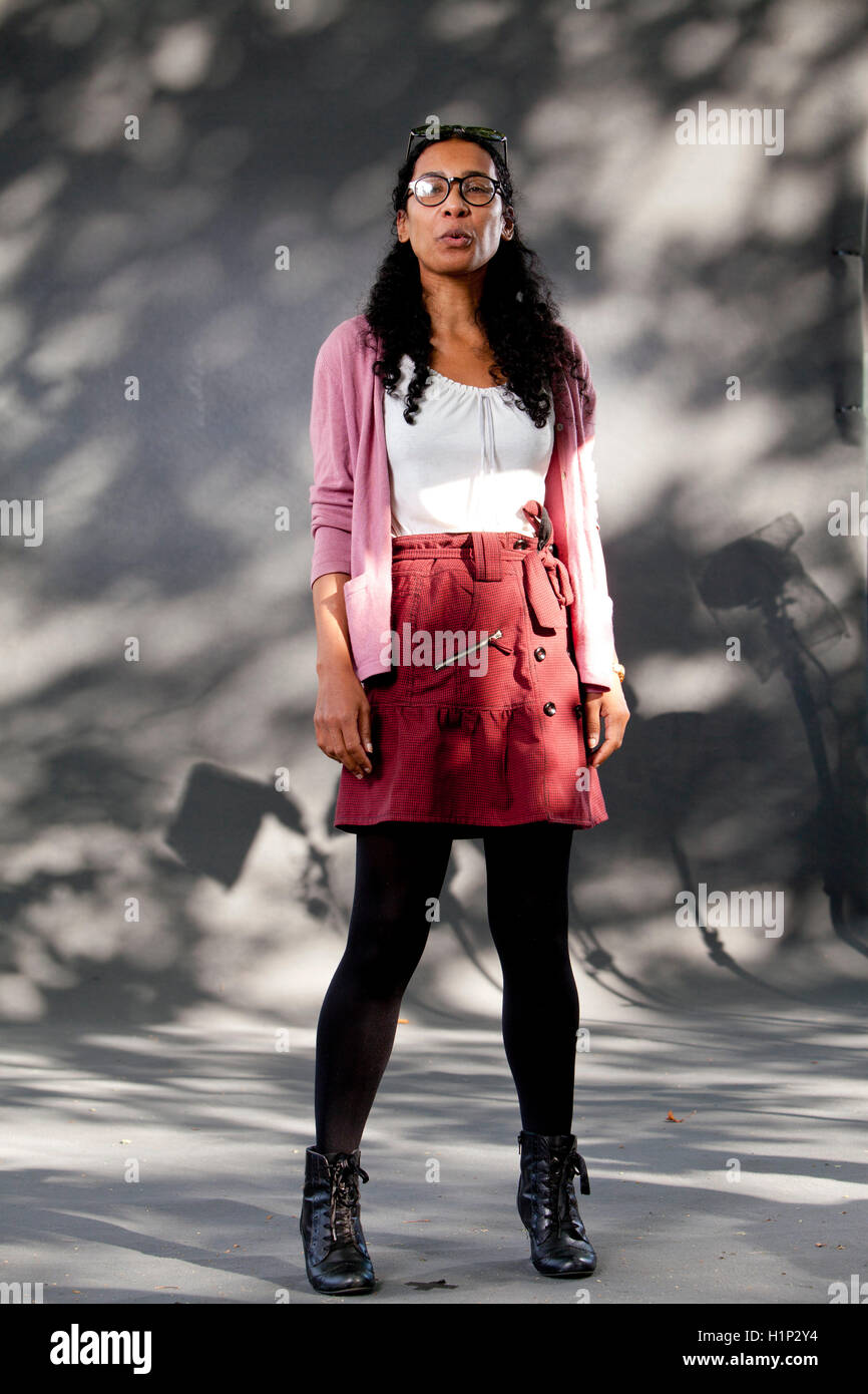 Bessora, the Belgian novelist and short story writer, at the Edinburgh ...