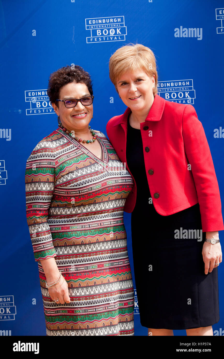Jackie Kay (Scottish poet and Makar) with Scotland's First Minister ...