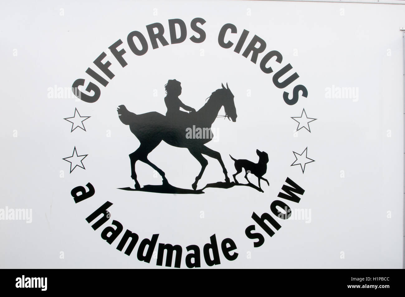Giffords circus advert Stock Photo - Alamy