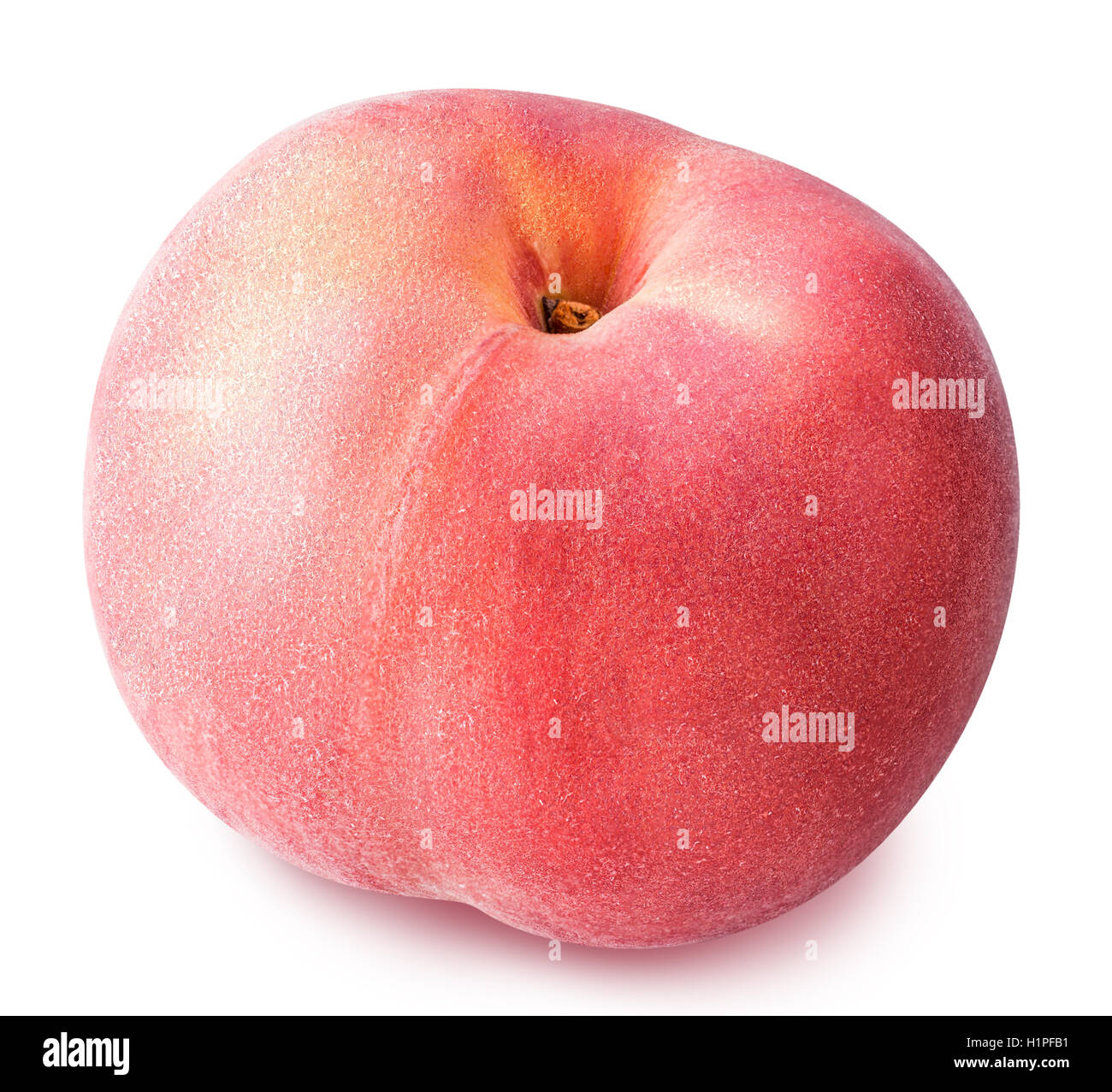 peach fruit isolated on white background clipping path Stock Photo - Alamy