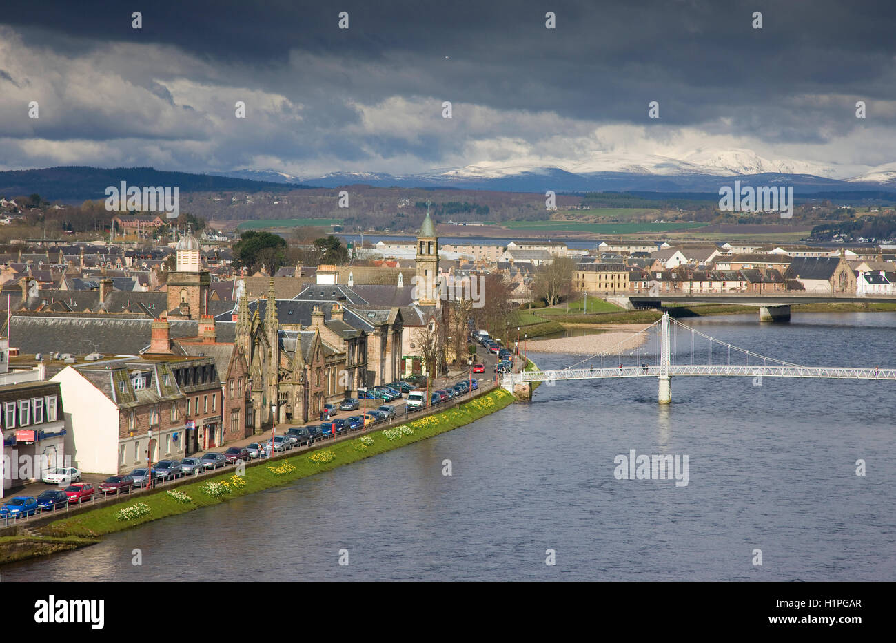 Inverness castle from across the river ness, Highlands Stock Photo - Alamy