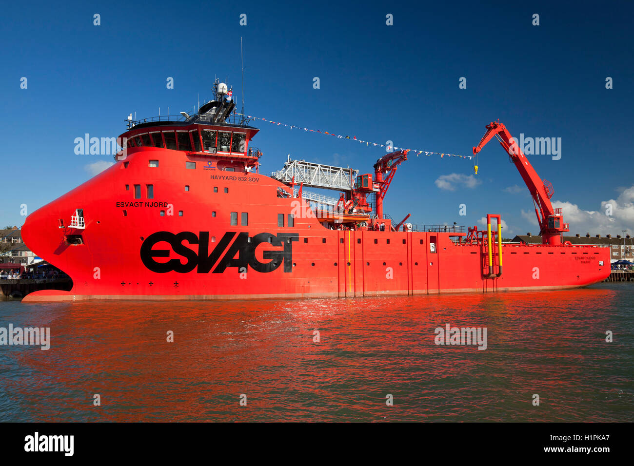 The Esvagt Njord Service Operation Vessel (SOV) for the offshore energy ...