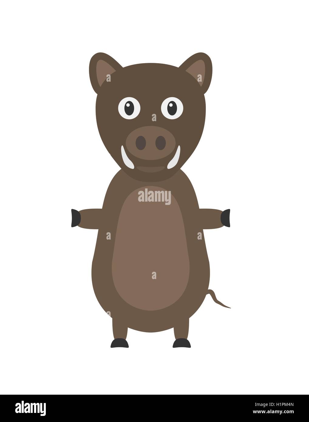 Funny wild boar character Stock Vector Image & Art - Alamy