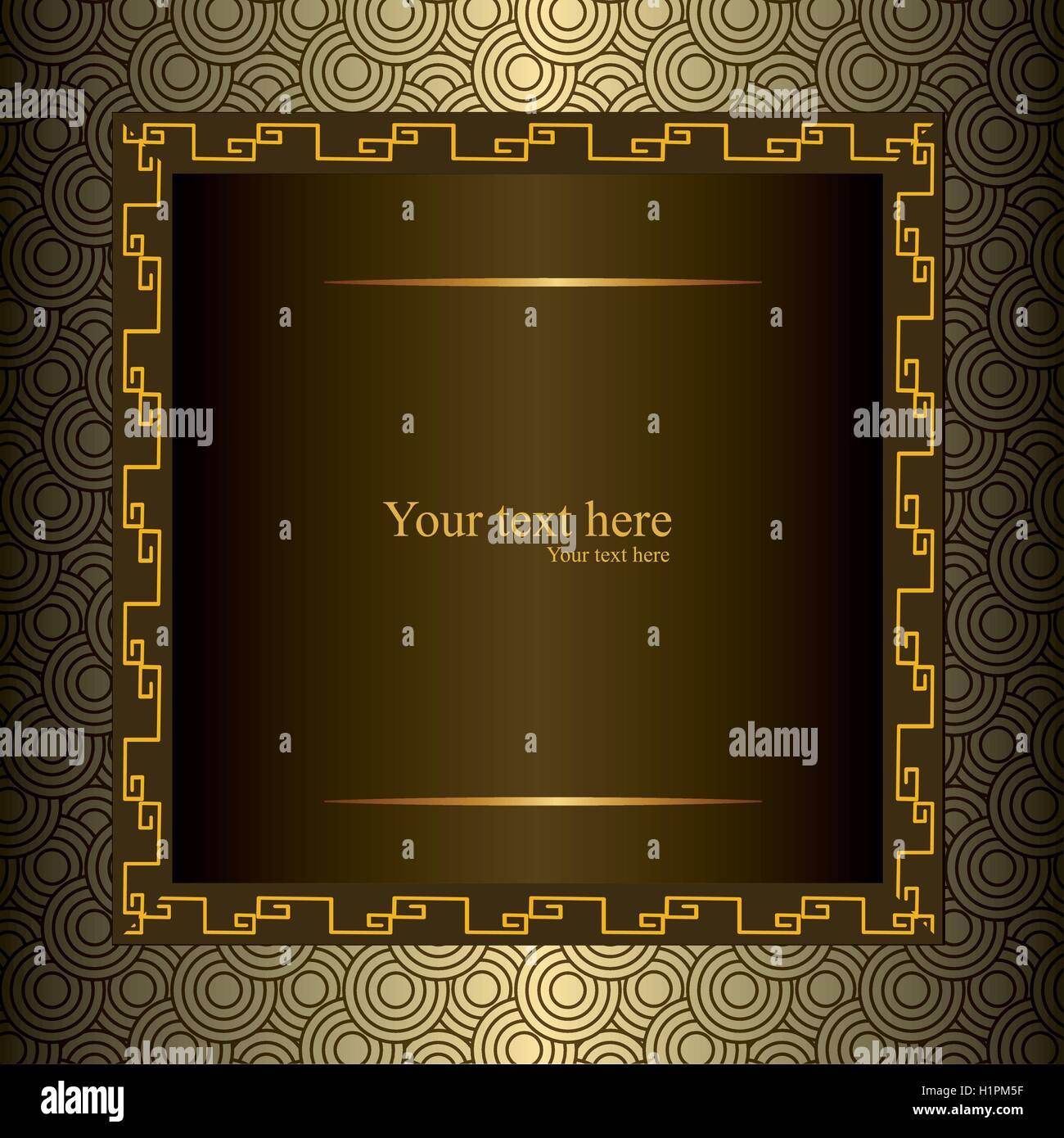 Chinese pattern vector gold Stock Vector Images - Alamy