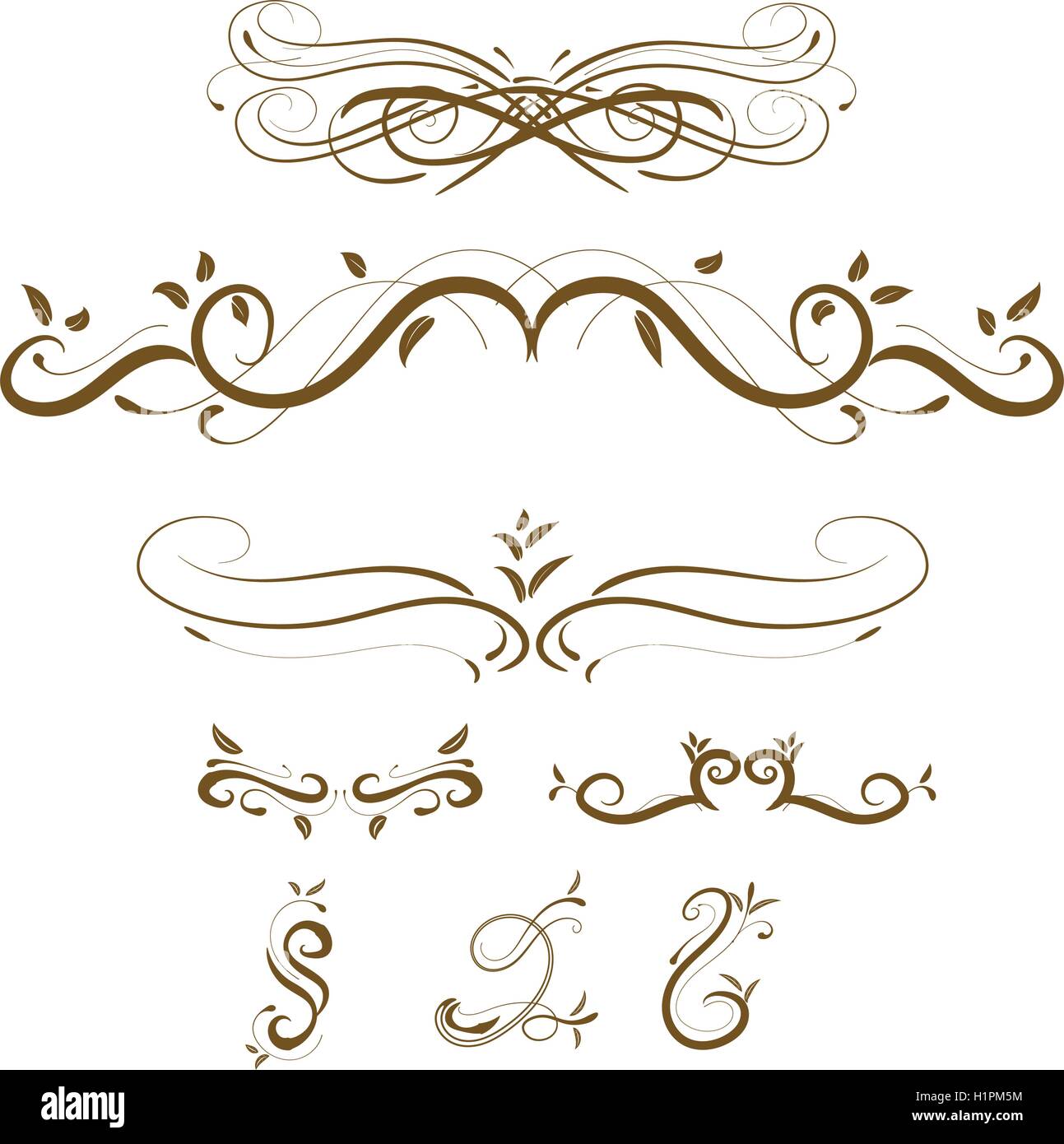 Vector swirls Cut Out Stock Images & Pictures - Alamy