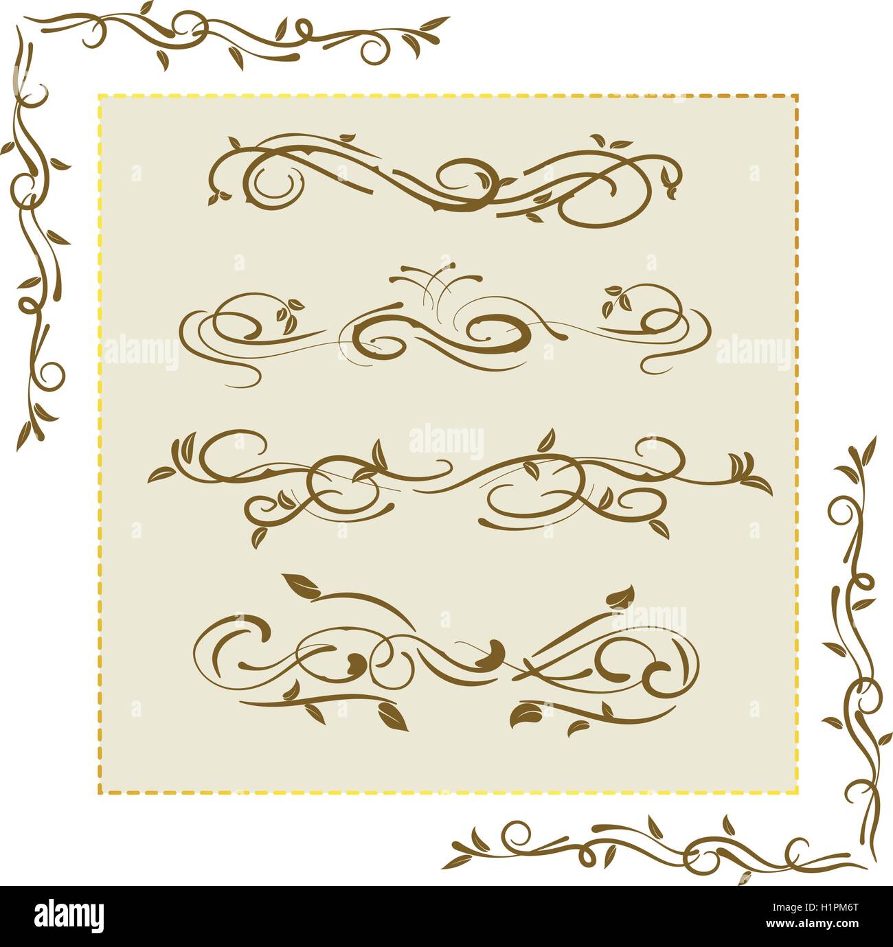 Vector decorative design elements & page decor Stock Vector Image & Art ...