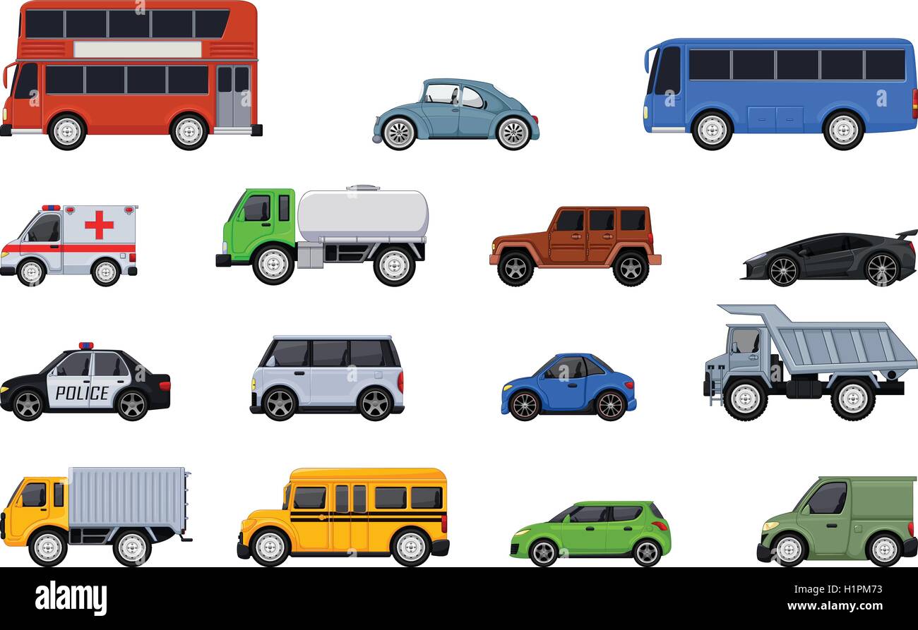 collection of car cartoon Stock Vector Image & Art - Alamy