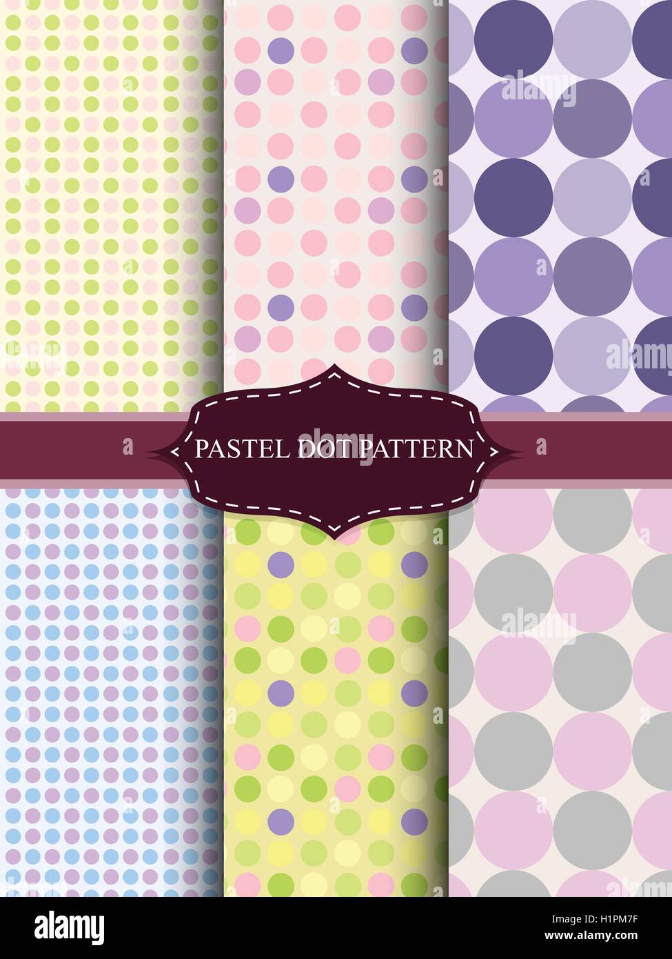 colorful pastel dot pattern Stock Vector Image & Art - Alamy