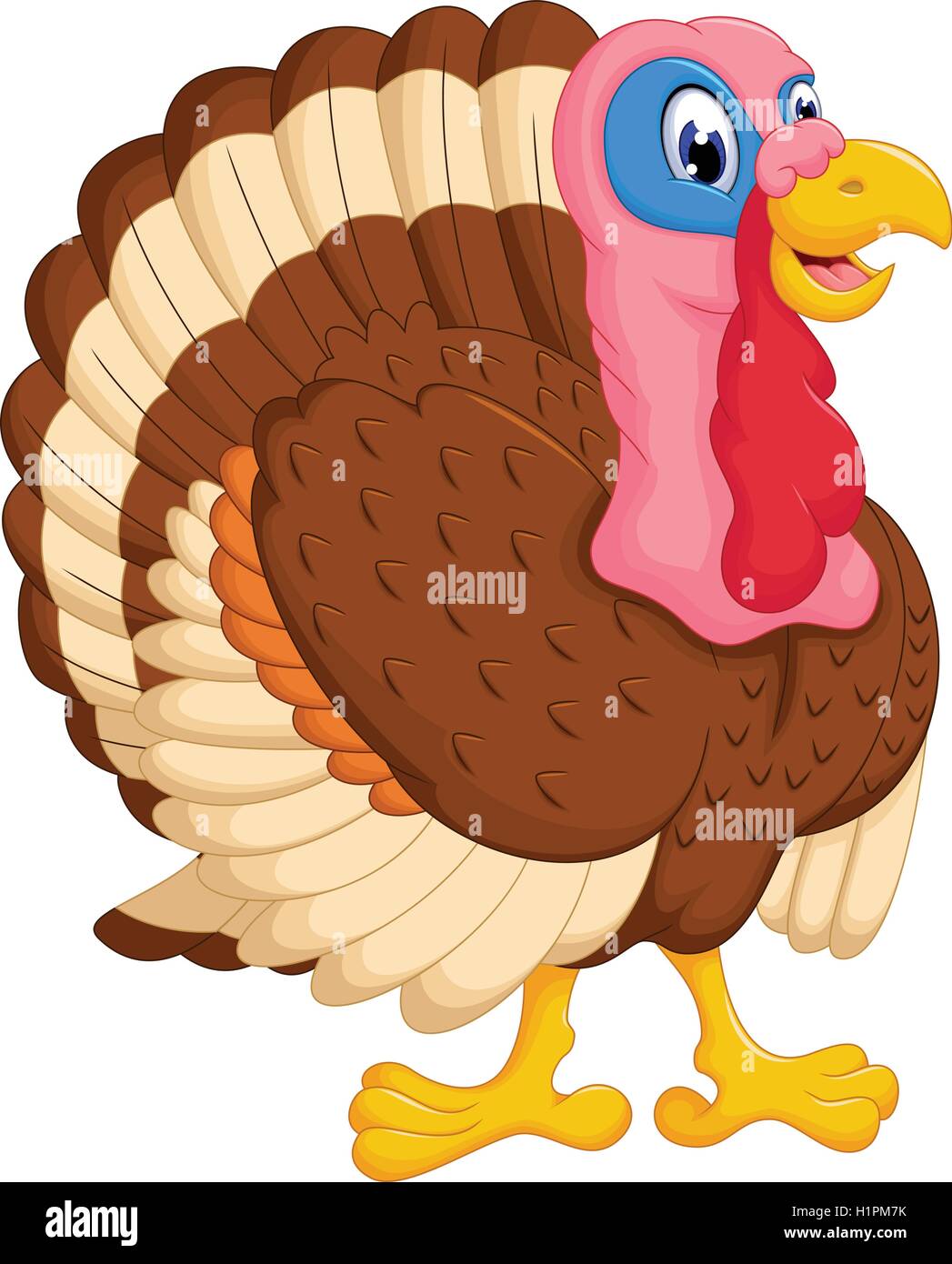 cute turkey cartoon posing Stock Vector Image & Art - Alamy