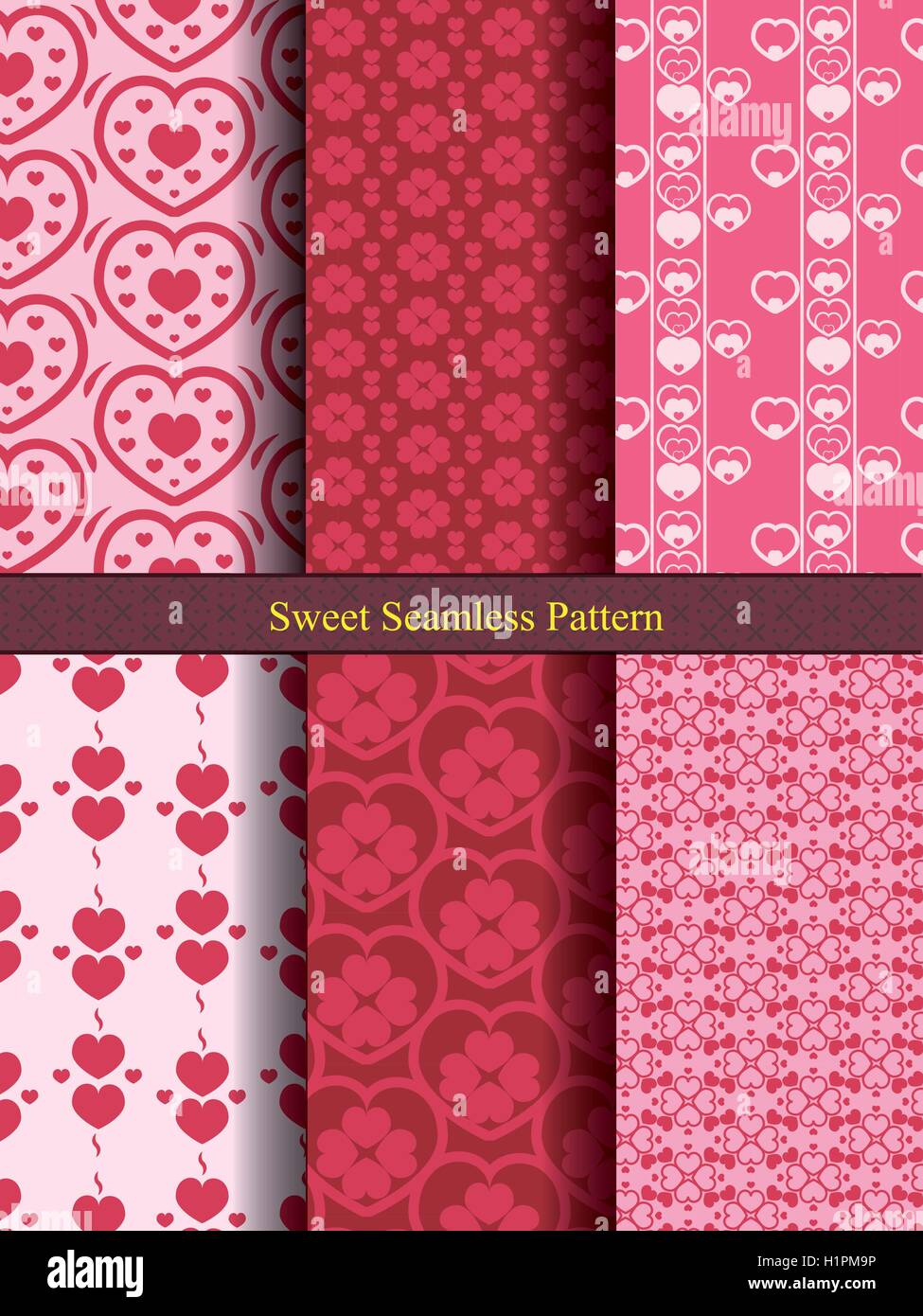 Sweet simple vector seamless hi-res stock photography and images - Alamy