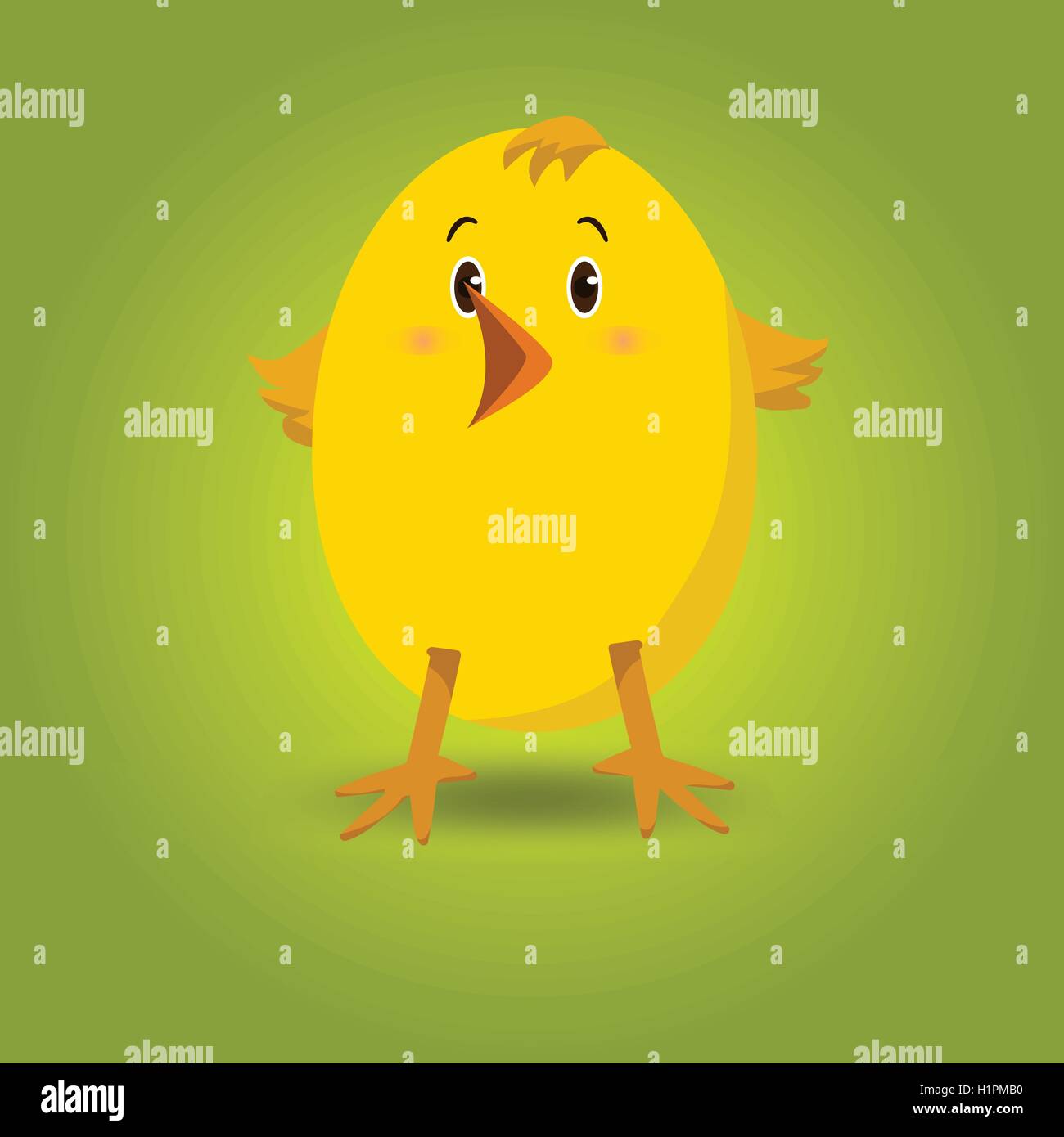 Cute yellow chick cartoon character hi-res stock photography and images ...