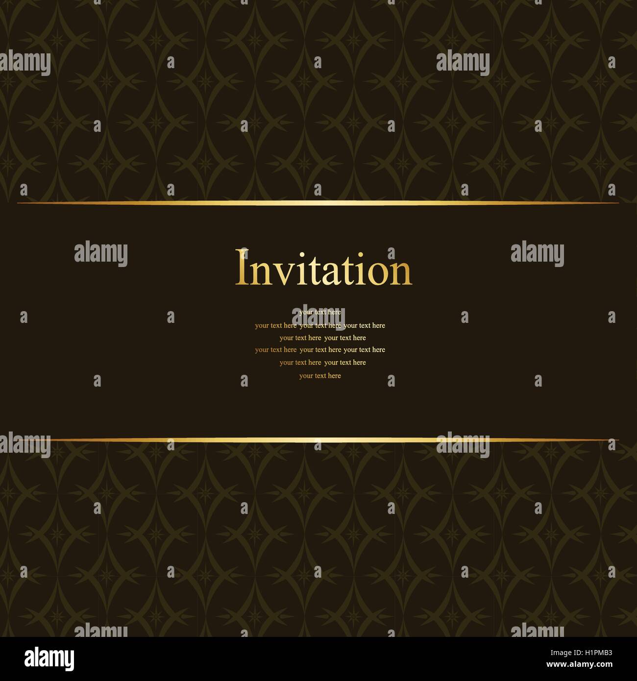 Invitation card vector design Stock Vector Image & Art - Alamy