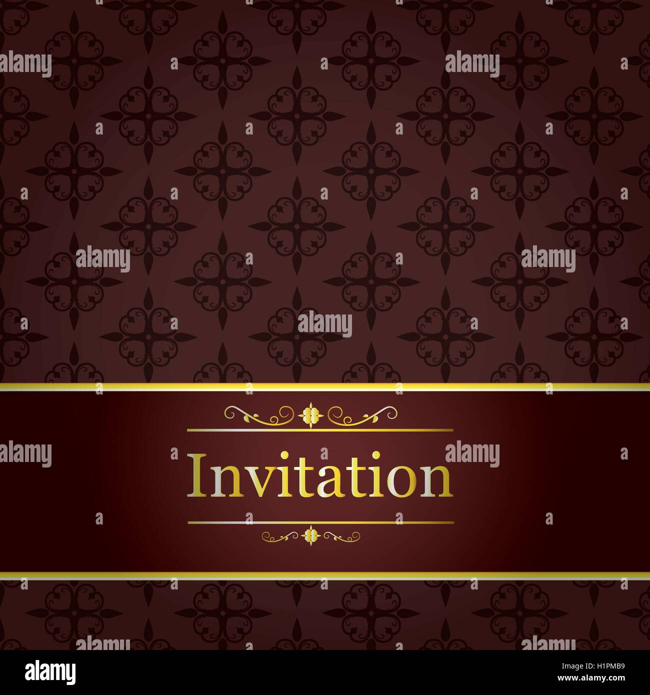 Royal luxury red invitation card hi-res stock photography and images ...