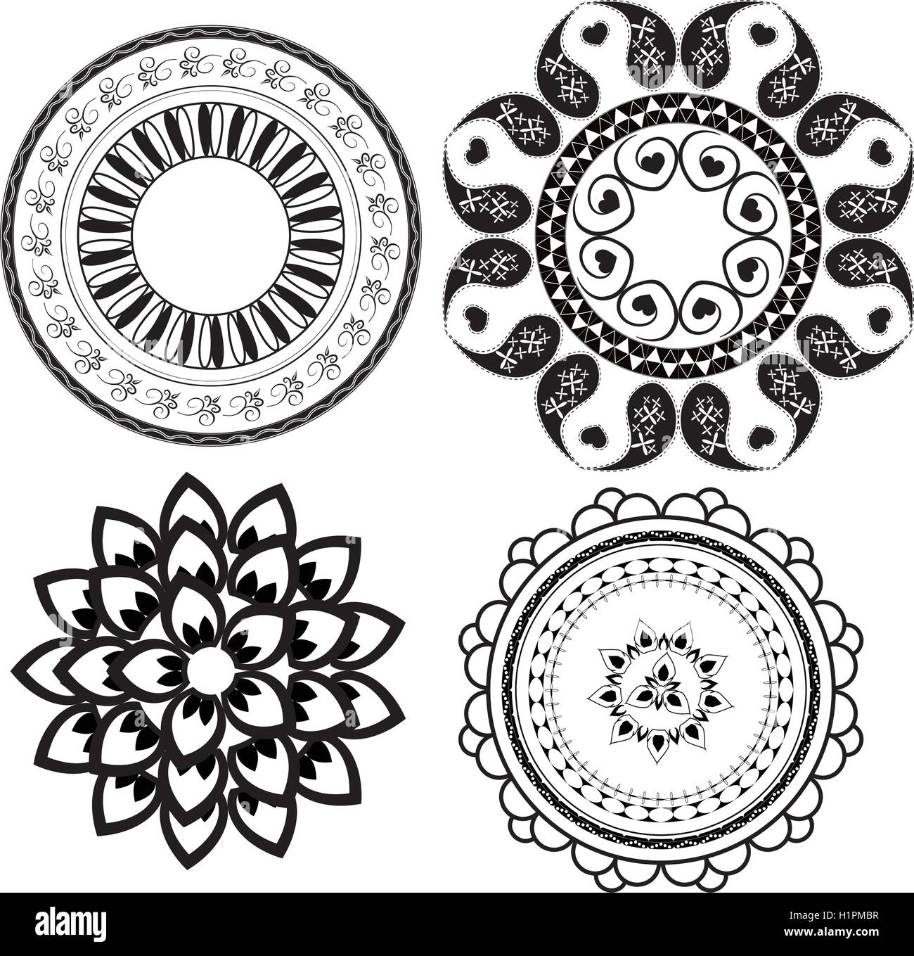 Pattern round hi-res stock photography and images - Alamy