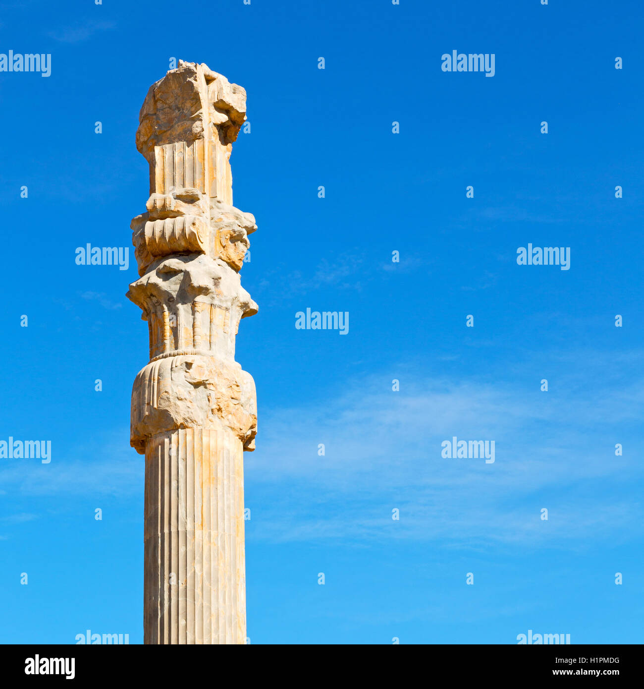 blur in iran persepolis the old ruins historical destination monuments ...