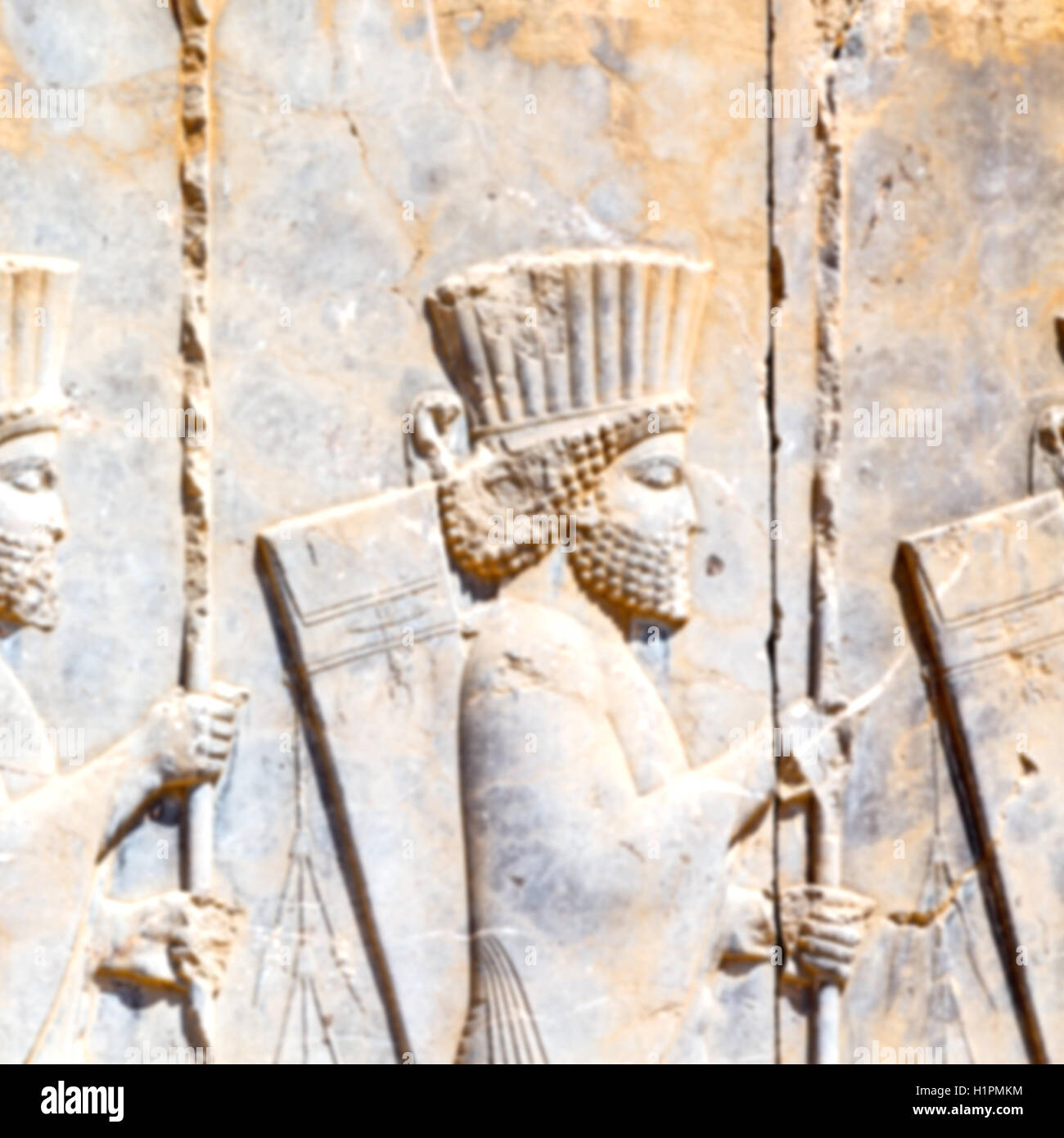 blur in iran persepolis the old ruins historical destination monuments ...