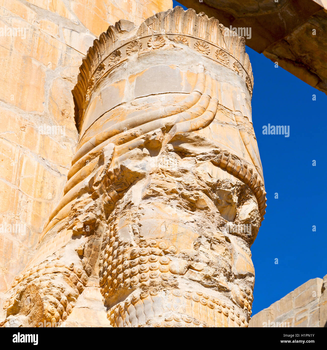 blur in iran persepolis the old ruins historical destination monuments ...