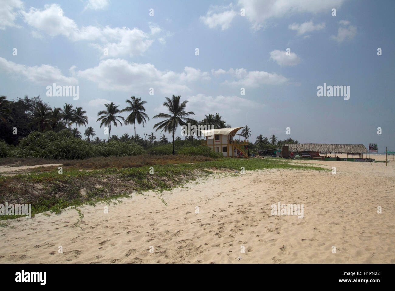Arossim beach, South Goa, India. Idyllic beach between Colva and the ...
