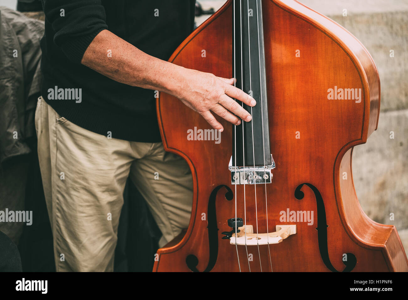 Playing contrabass hi-res stock photography and images - Alamy