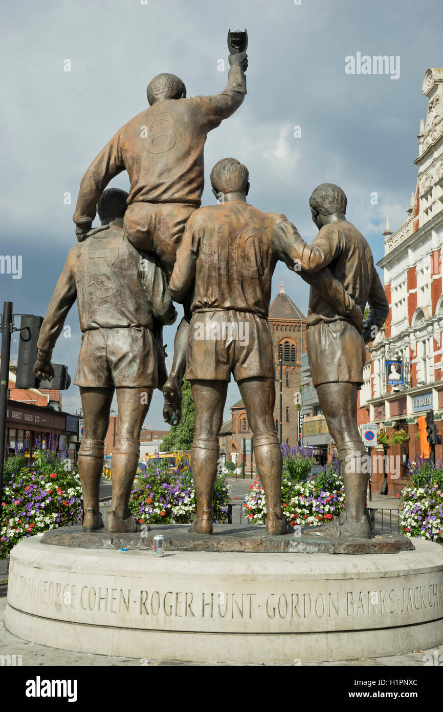 The World Cup Sculpture also named The Champions, near near West Ham ...