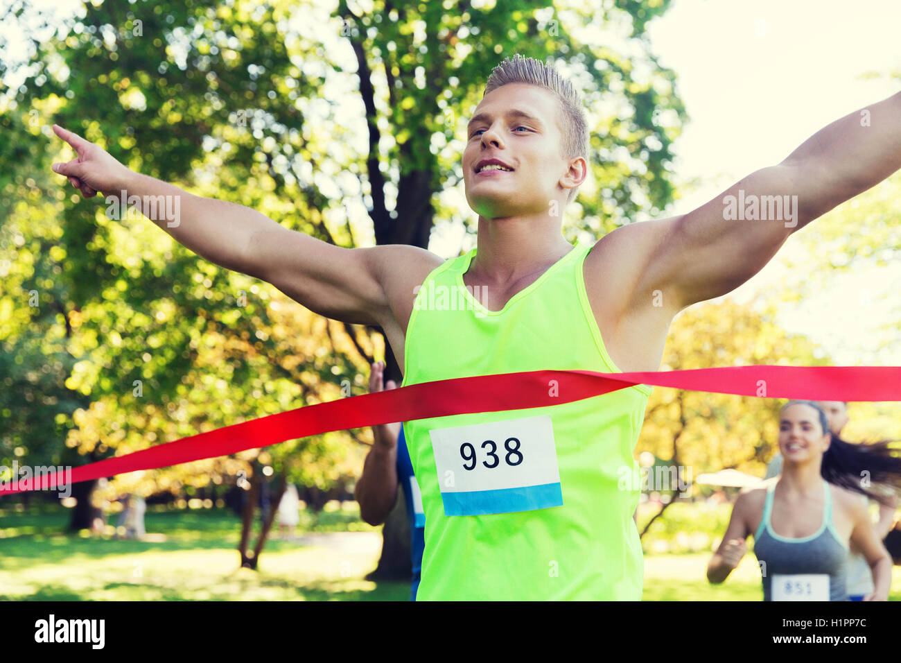 Teenage runner finish running race hi-res stock photography and images ...