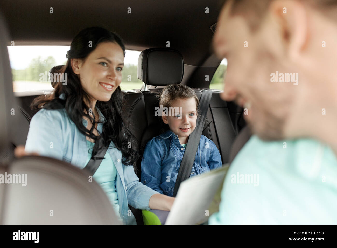 Mother baby driving in car hi-res stock photography and images - Alamy