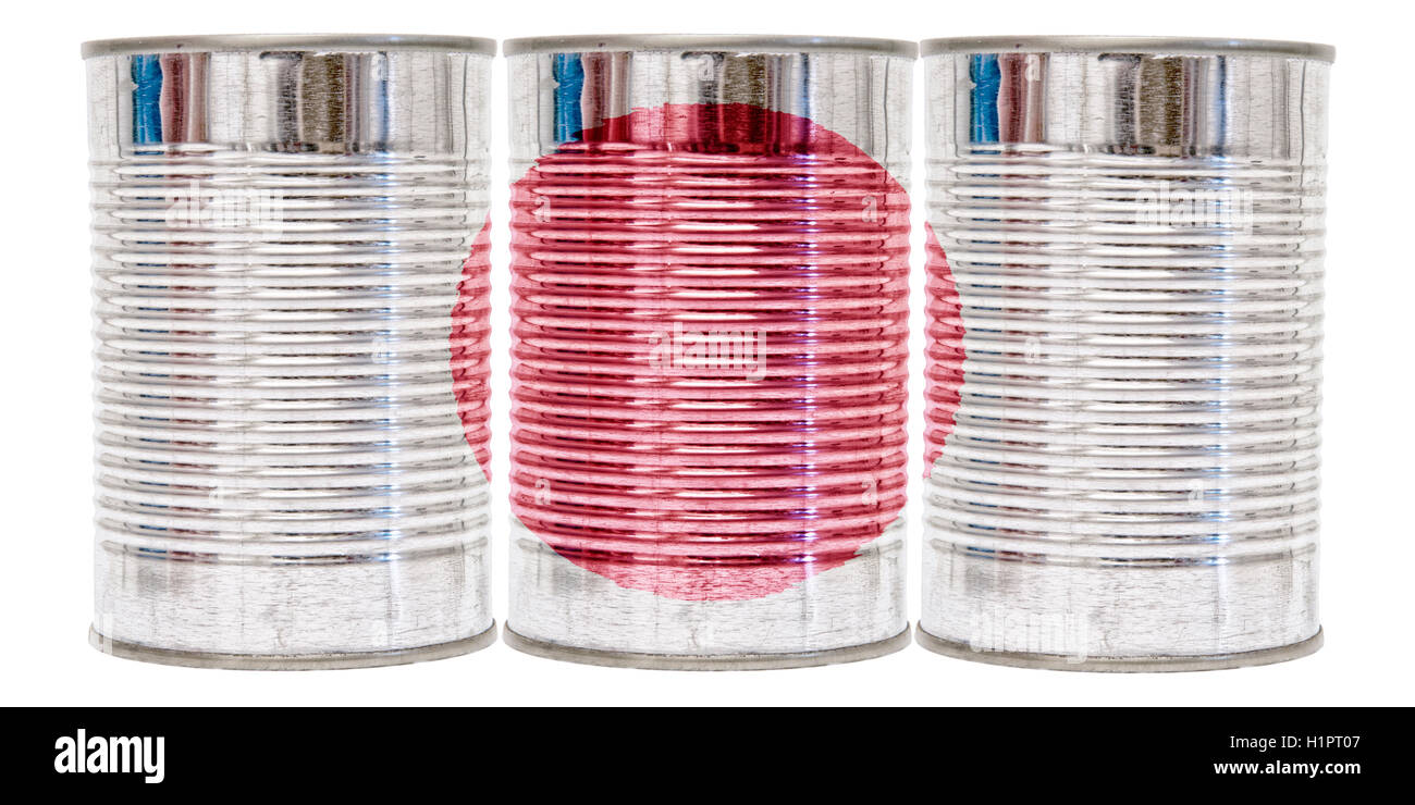 Japanese cans Cut Out Stock Images & Pictures - Alamy