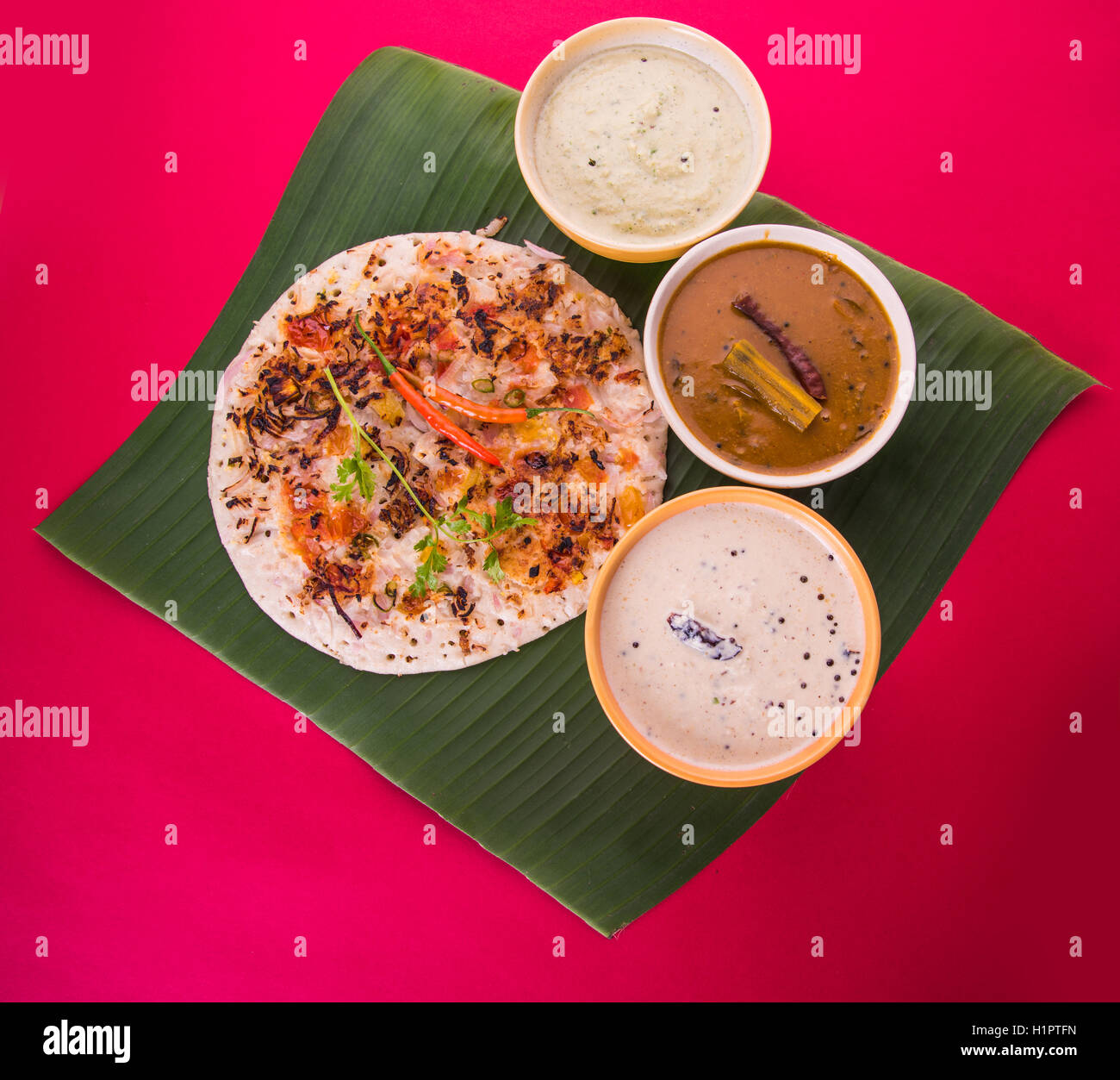 South Indian Food Uttapam or ooththappam or Uthappa is a dosa-like dish ...