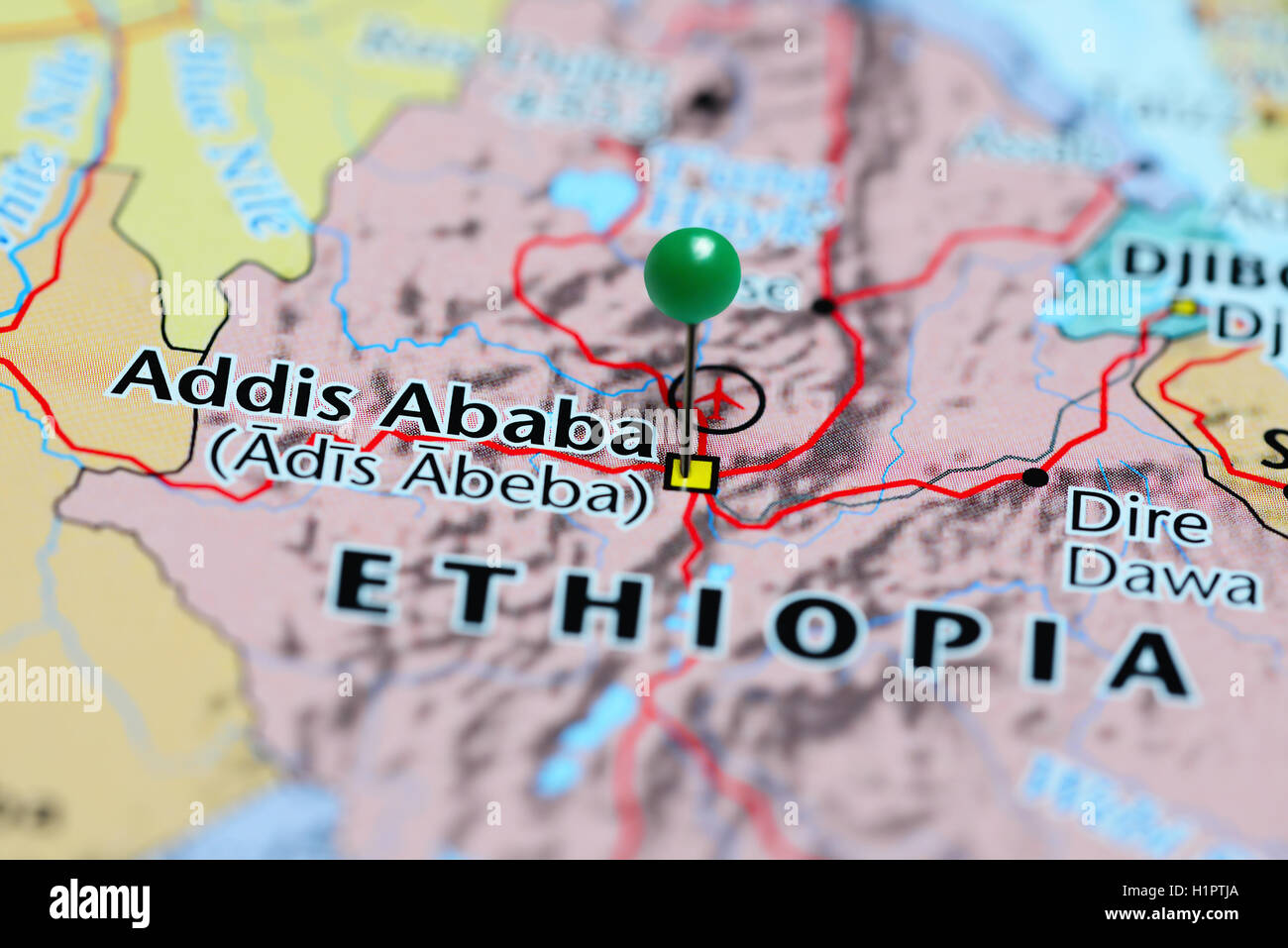 Addis ababa map hi-res stock photography and images - Alamy