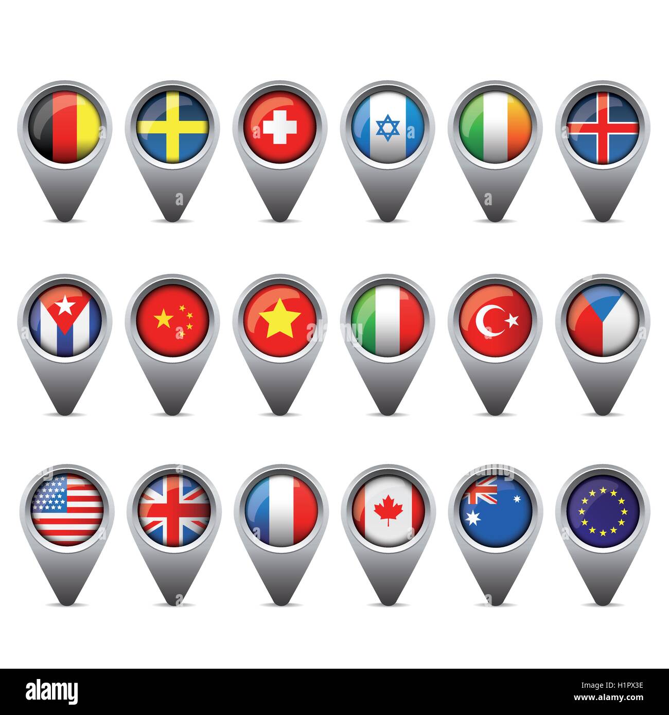 Czechia canada flag Stock Vector Images - Alamy