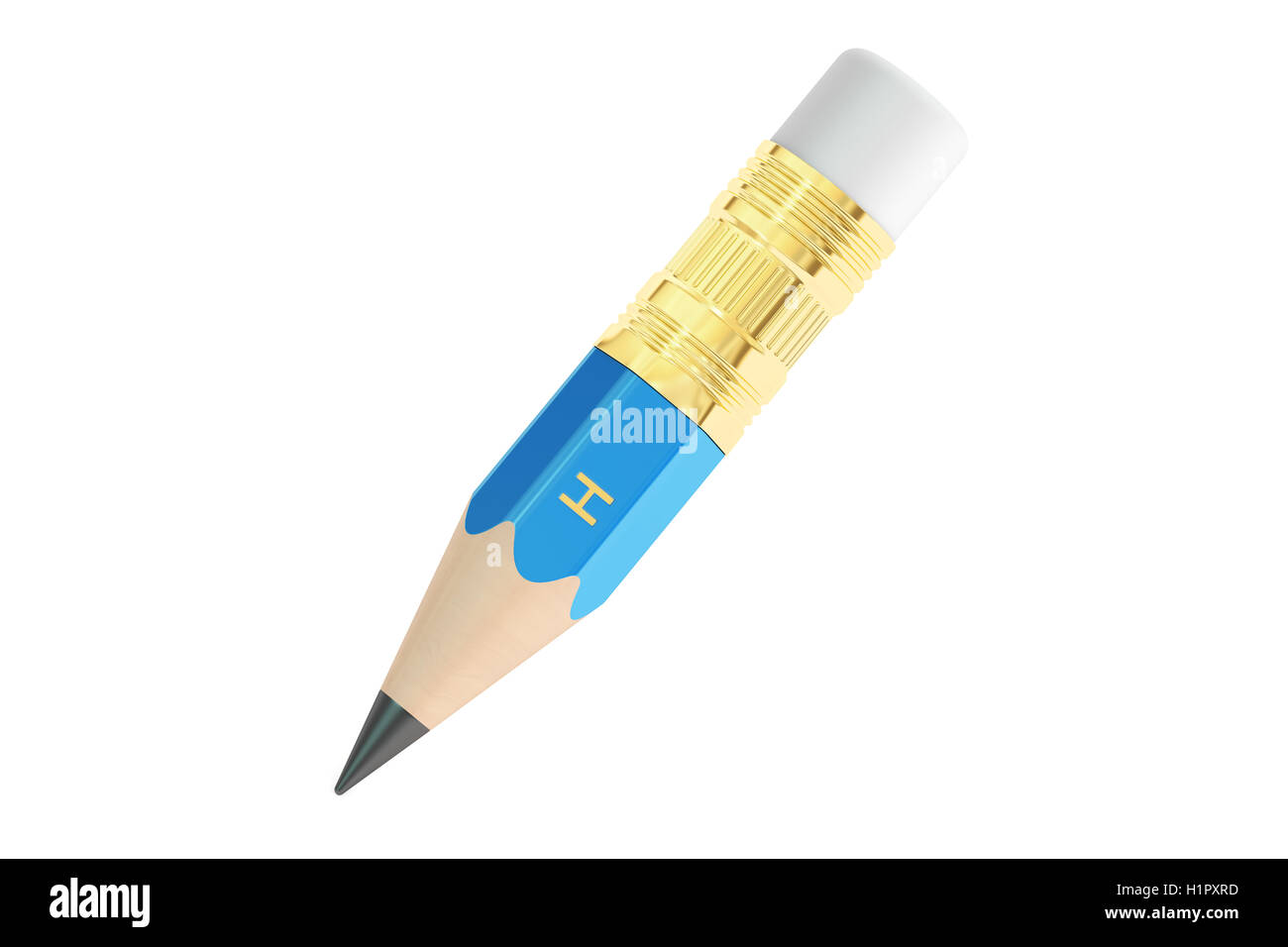 small pencil, 3D rendering isolated on white background Stock Photo - Alamy