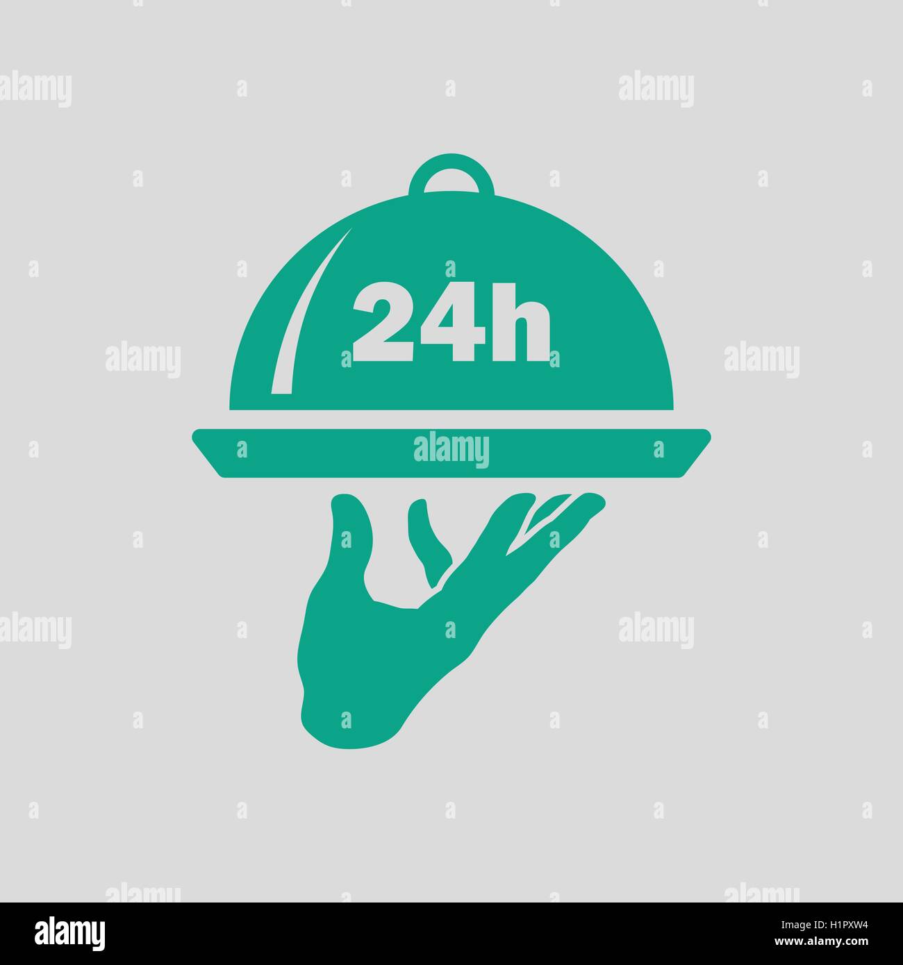 24 hour room service icon hi-res stock photography and images - Alamy