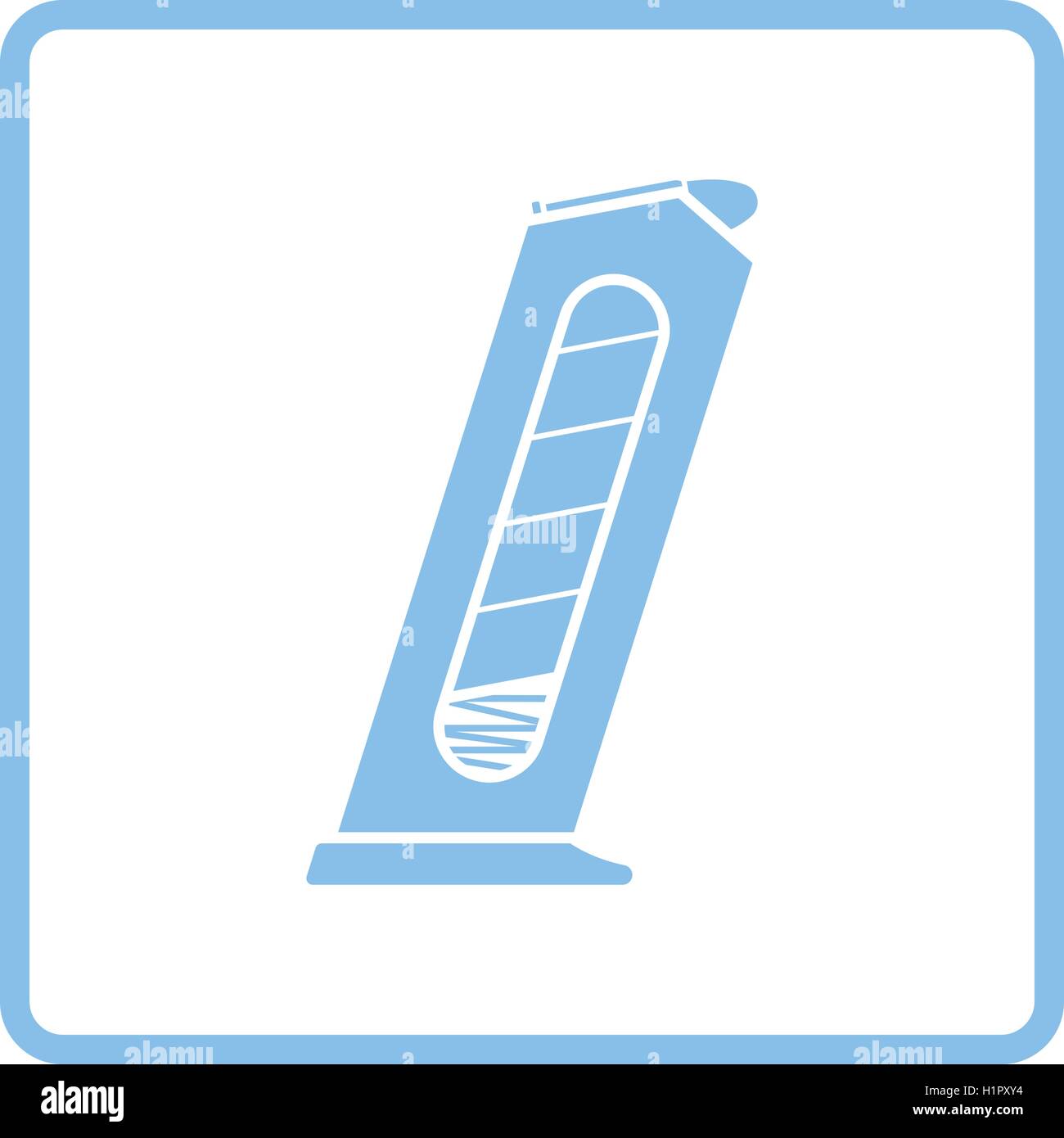Gun magazine icon. Blue frame design. Vector illustration Stock Vector ...