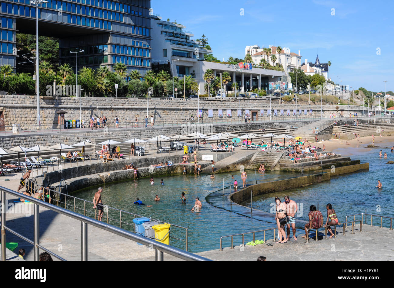 Cascais Estoril promenade Portugal Stock Photo - Alamy