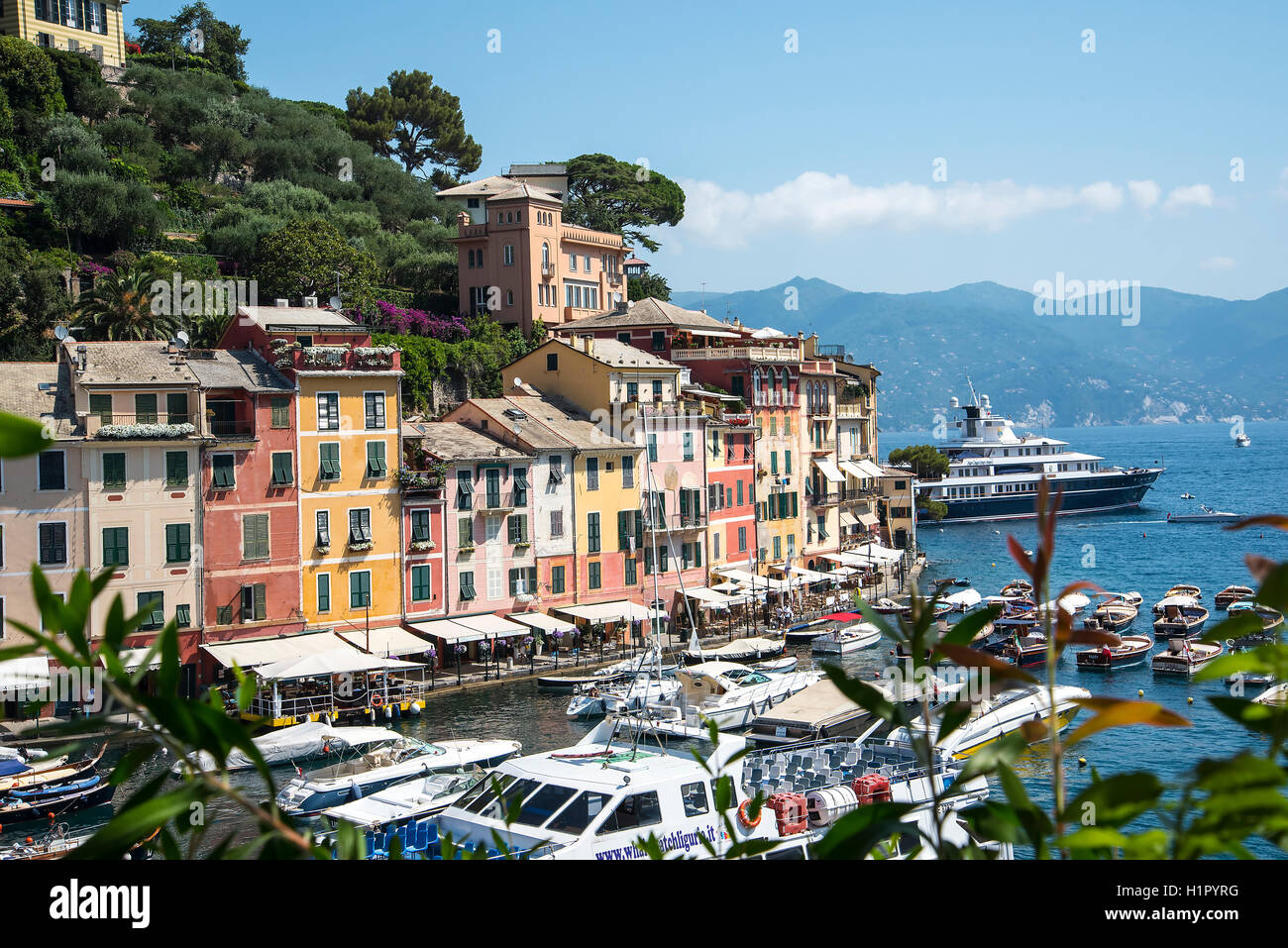 The Delightful Harbour at Portofino on the Italian Riviera in Liguria ...