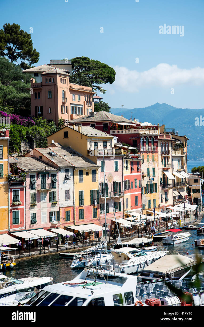 The Delightful Harbour at Portofino on the Italian Riviera in Liguria ...