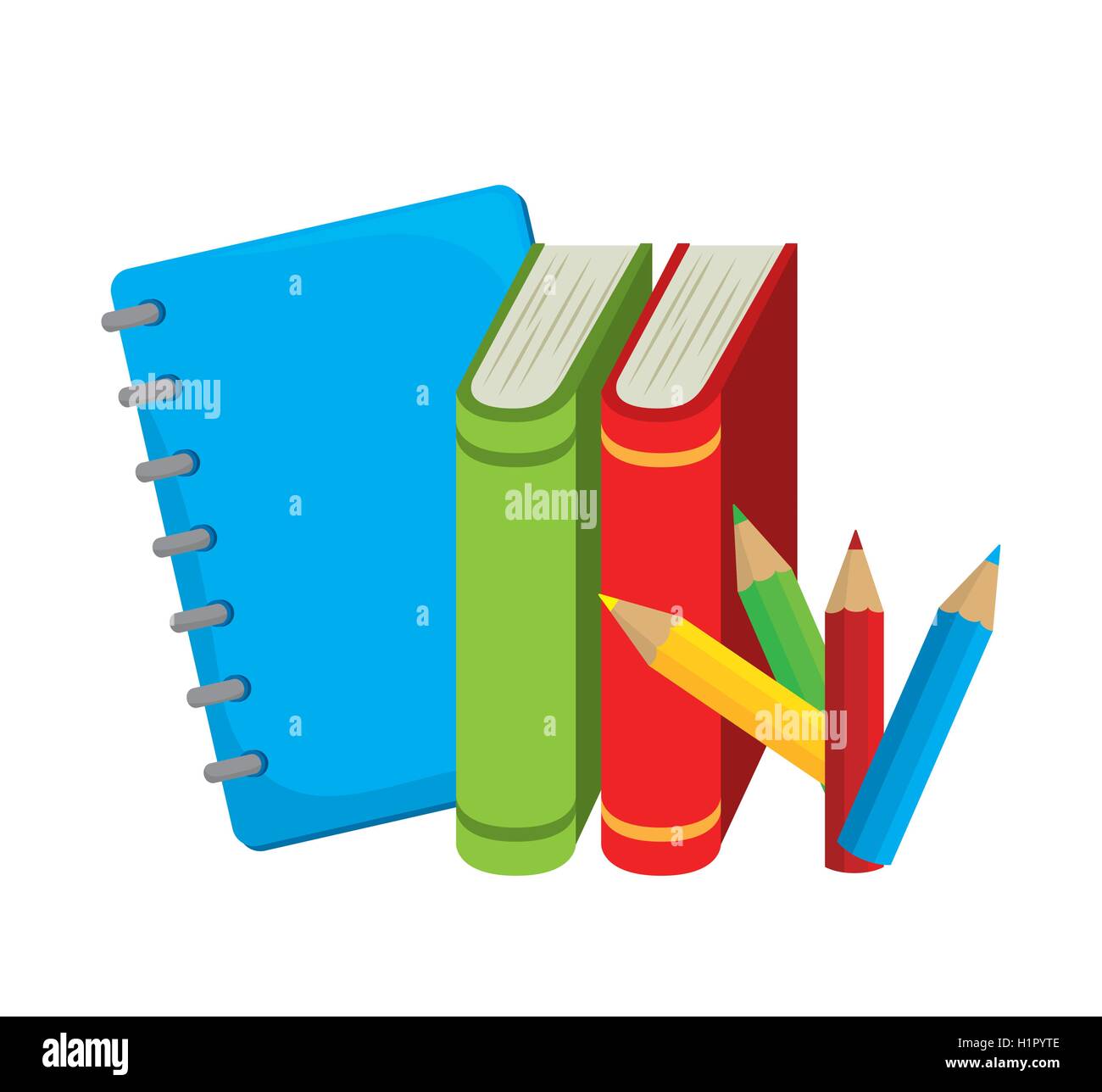 books colors study school desing Stock Vector Image & Art - Alamy