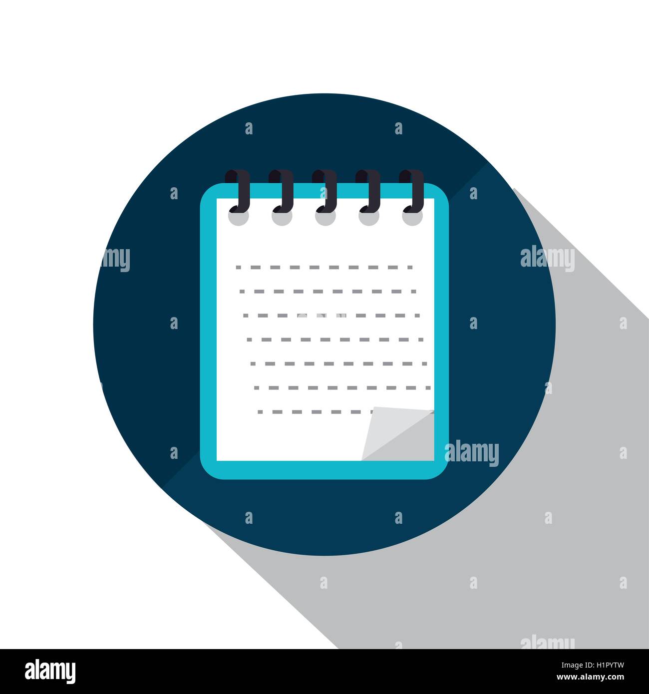 Cartoon notebook orange spiral design hi-res stock photography and ...