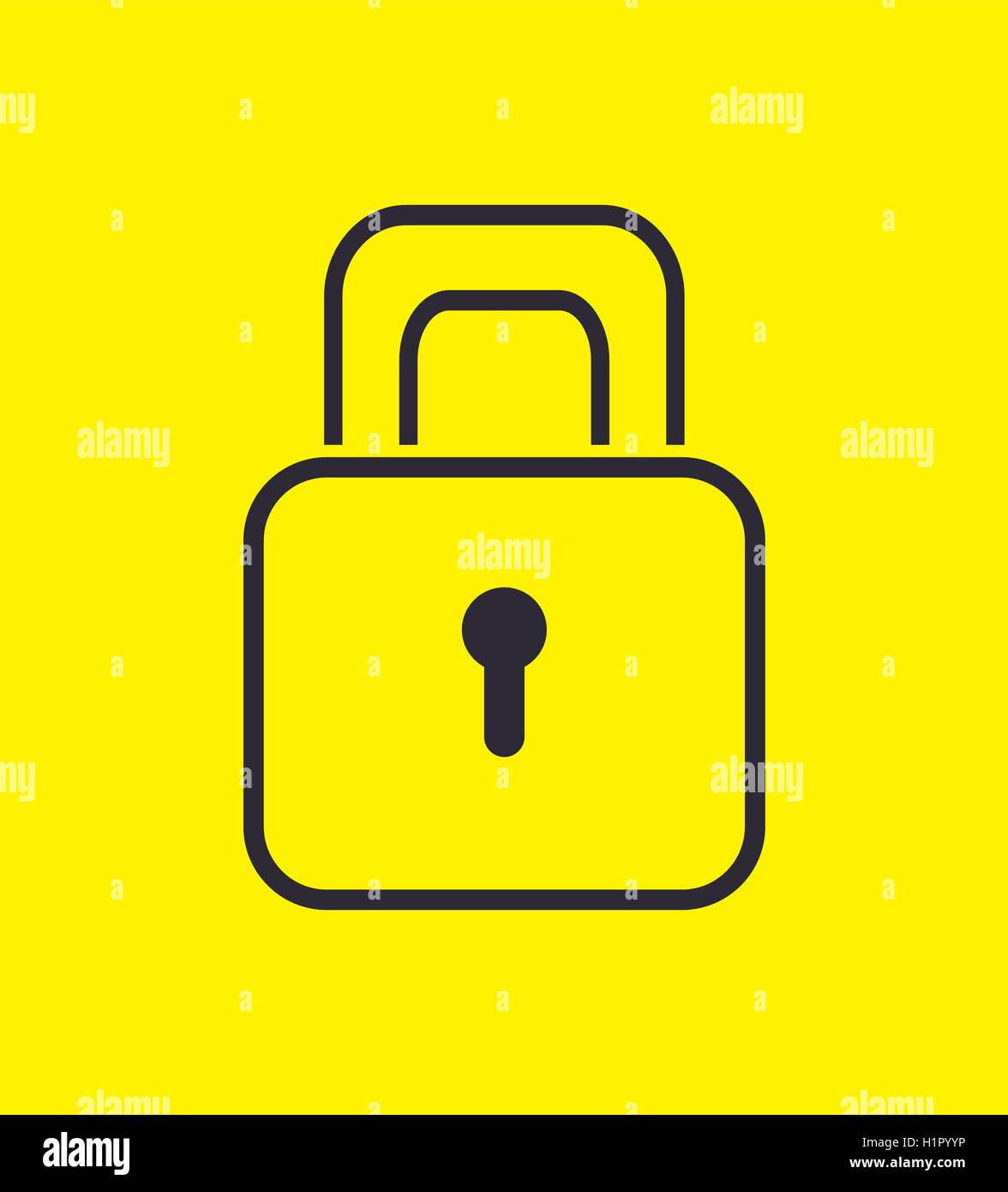 padlock safety security icon design Stock Vector Image & Art - Alamy