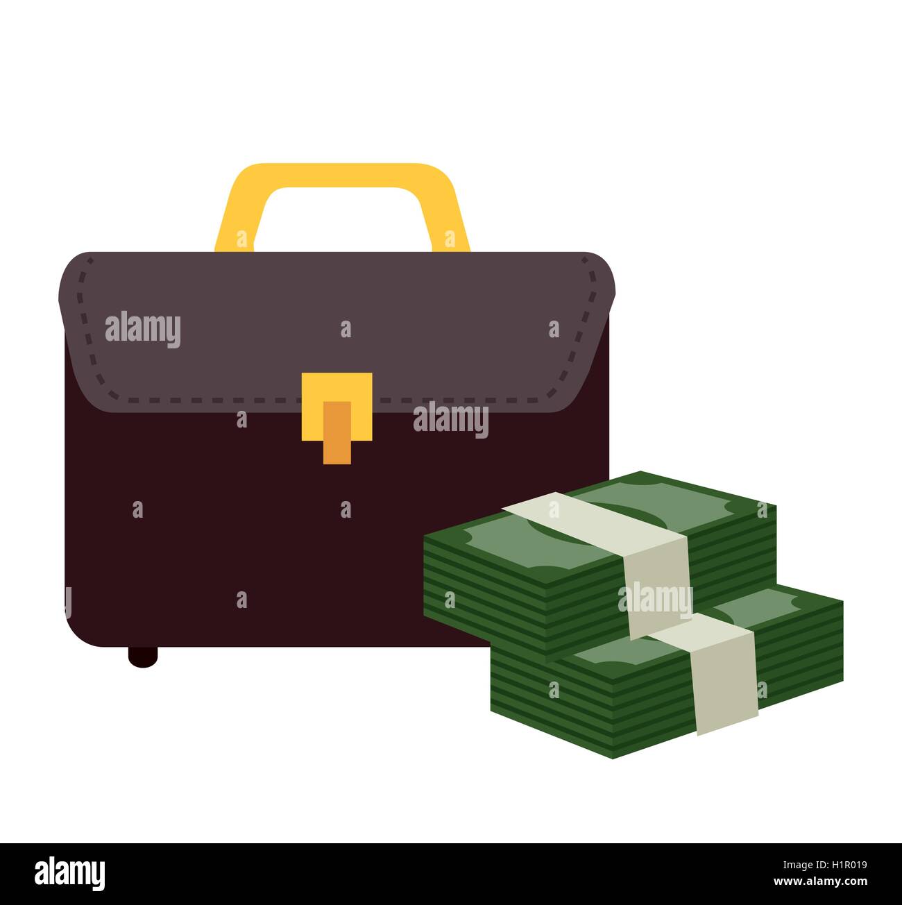 Wad of bills Stock Vector Images - Alamy