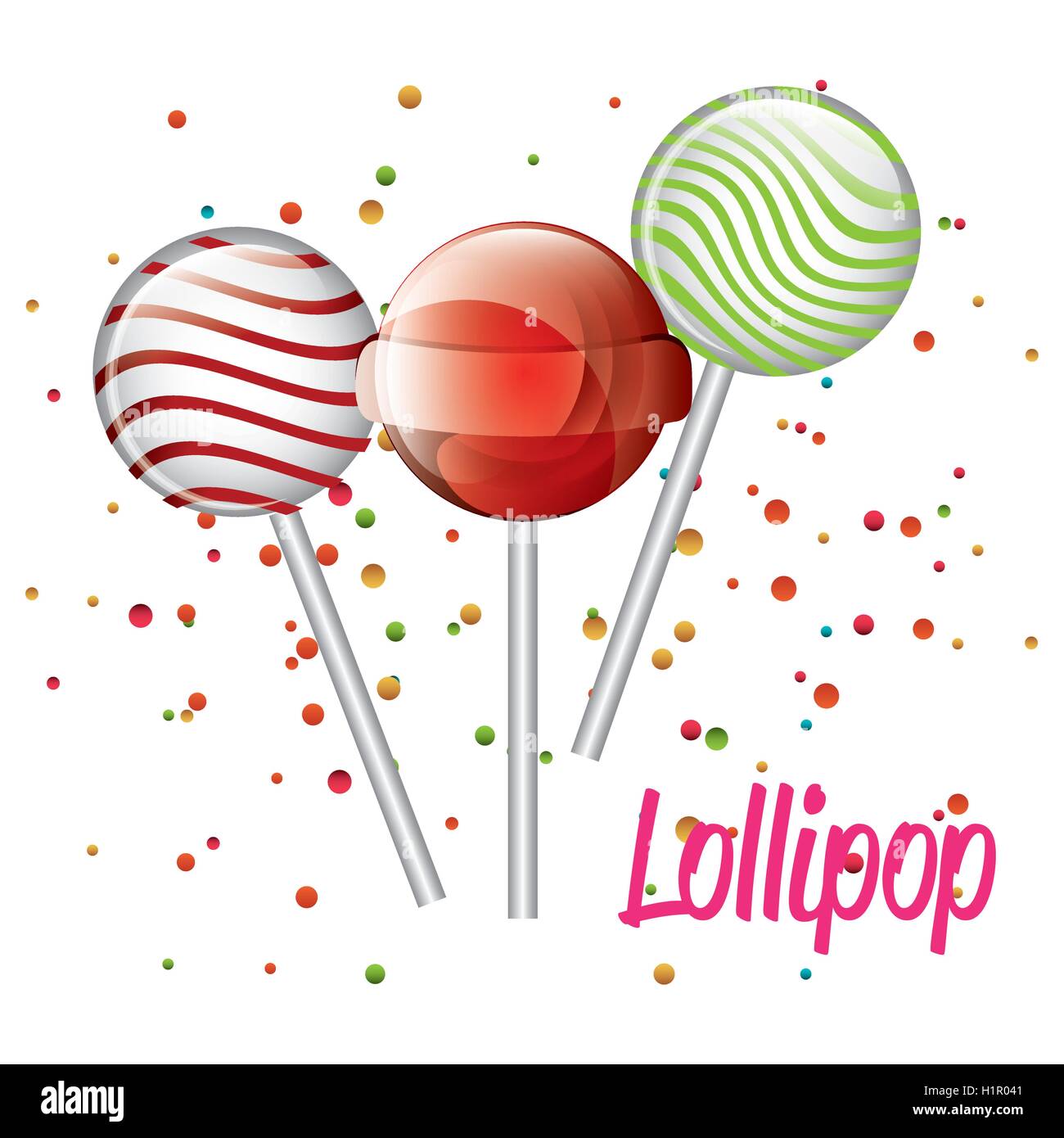 three lollipop graphic Stock Vector Image & Art - Alamy