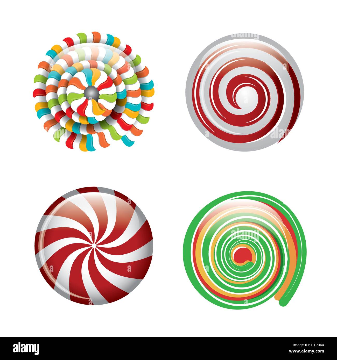 set lollipop spiral differents color design Stock Vector Image & Art ...
