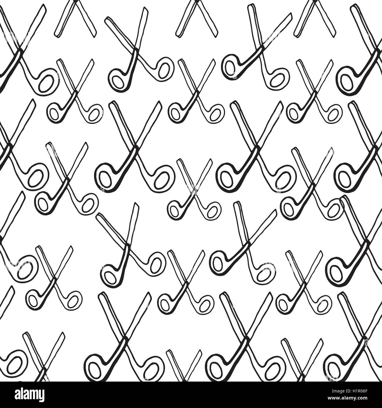 Scissors cut line seamless Stock Vector Images - Alamy