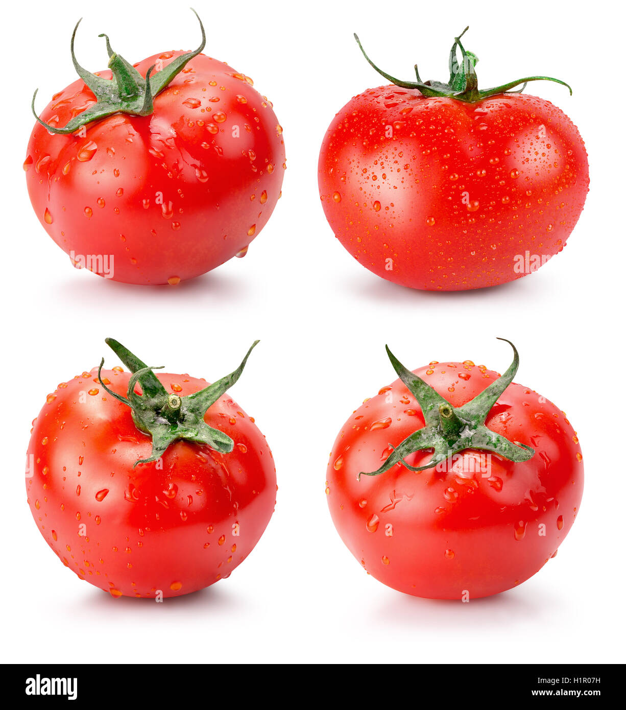 collection of tomatoes isolated on the white background Stock Photo - Alamy