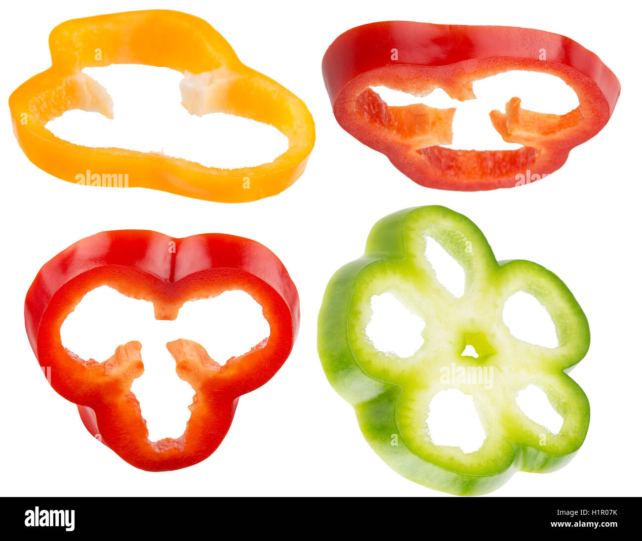 Slice pepper set collection hi-res stock photography and images - Alamy