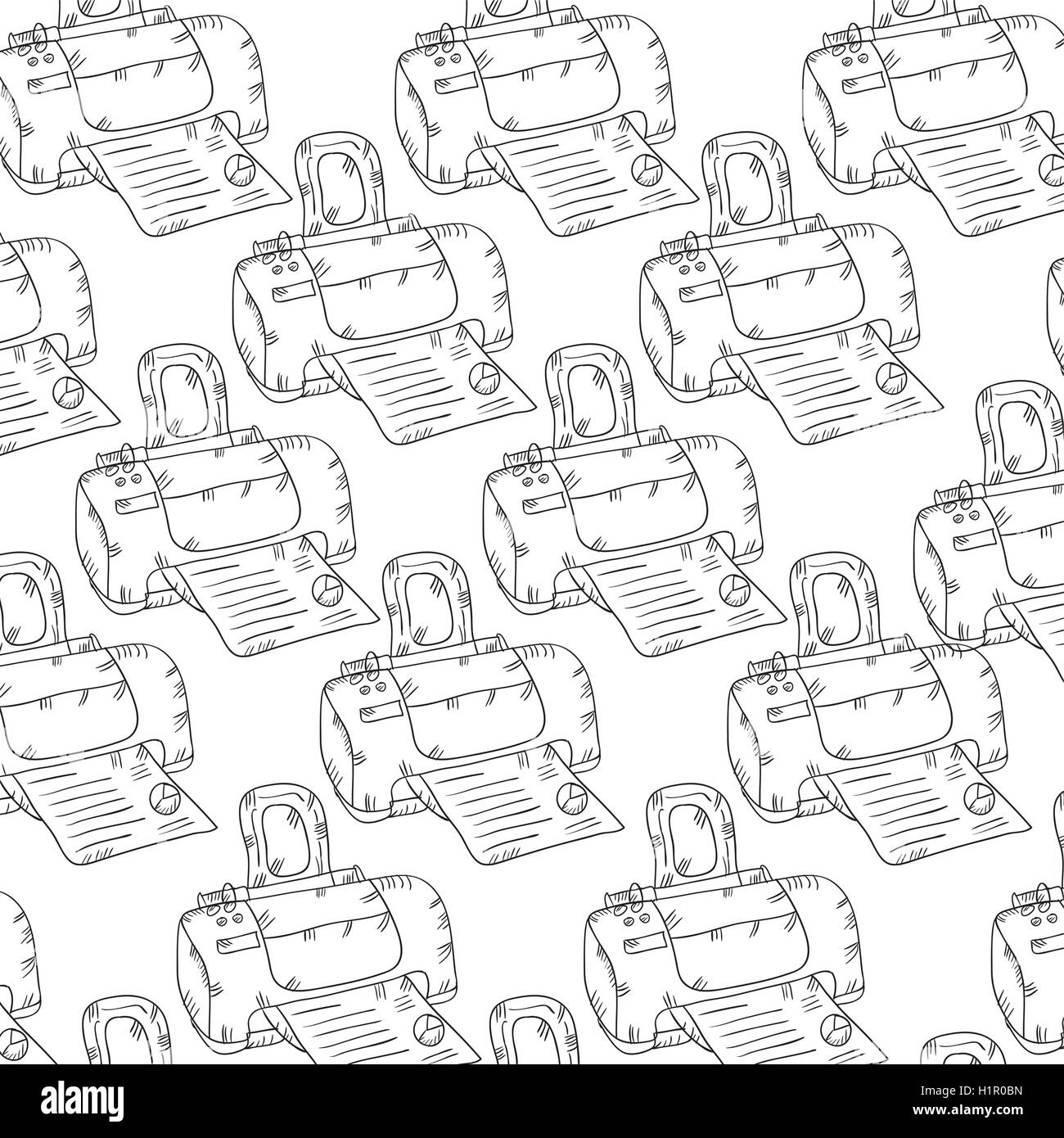 printer machine background Stock Vector Image & Art - Alamy