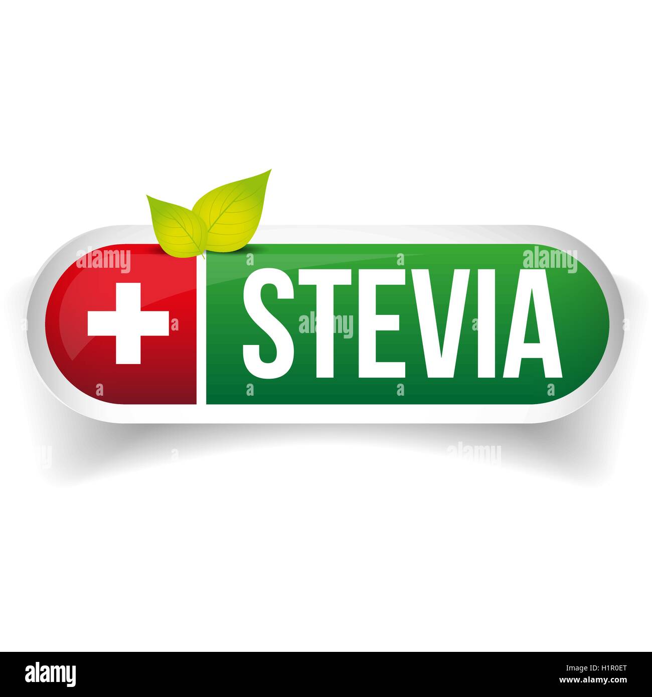 Stevia - Natural Sweetener label vector Stock Vector Image & Art - Alamy