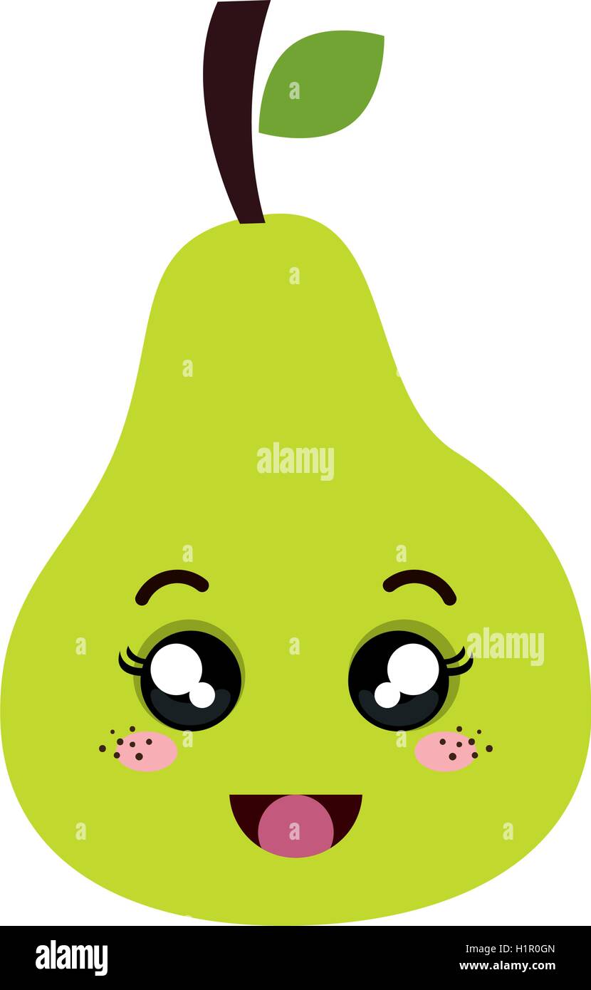 pear kawaii cartoon Stock Vector Image & Art - Alamy